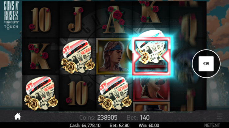 Guns N' Roses Video Slots™ Review (NetEnt) | Game of the Year 2016