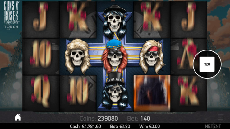 Guns N' Roses Video Slots™ Review (NetEnt) | Game of the Year 2016