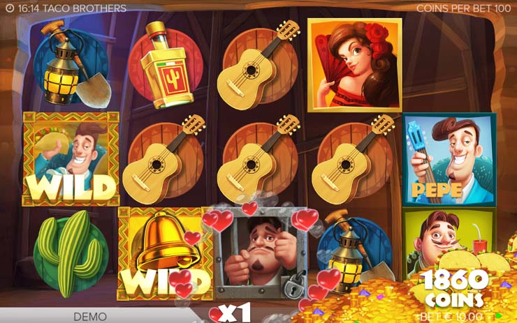 Taco Brothers Slot Review (ELK Studios) -- 243 Ways to Win 150,000 Coins