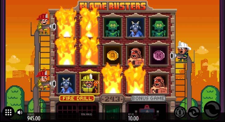 Flame Busters Slot Review (Thunderkick) | Their First 243 Ways Game