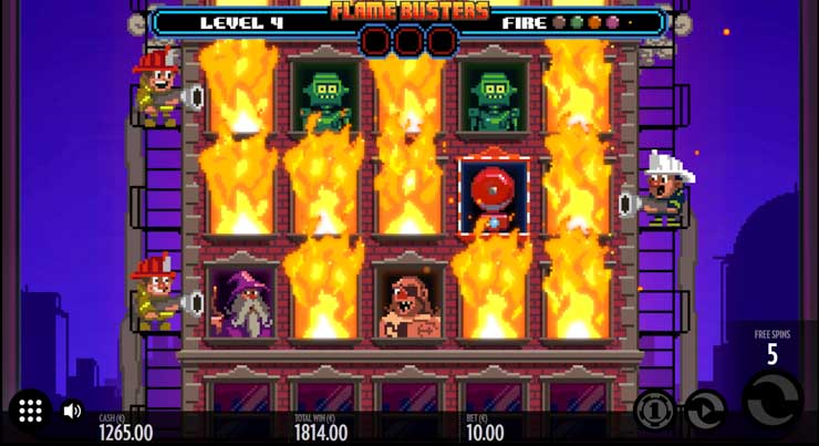 Flame Busters Slot Review (Thunderkick) | Their First 243 Ways Game