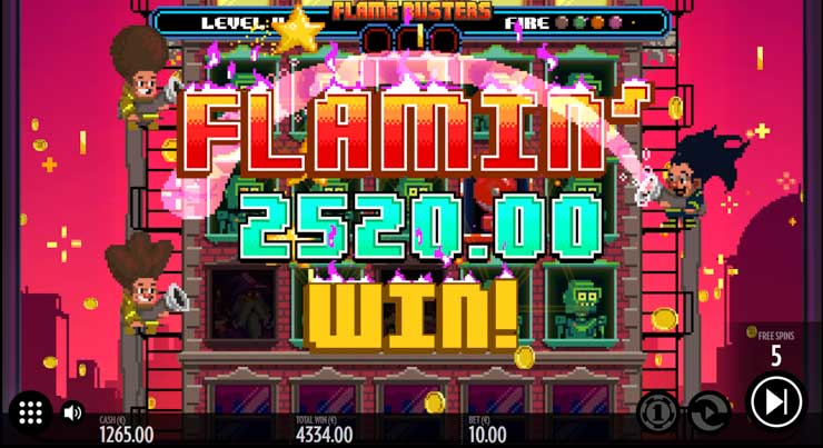 Flame Busters Slot Review (Thunderkick) | Their First 243 Ways Game