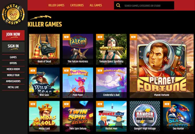 Metal Casino Review | The Best Rock Online Casino