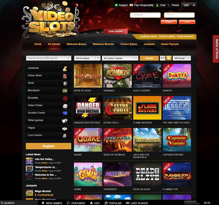 Videoslots Casino Review | World's Biggest Online Casino