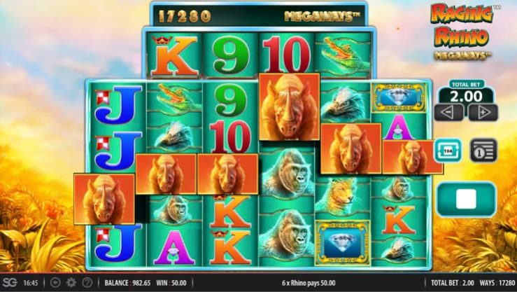 Raging Rhino MEGAWAYS™ Slot Review (WMS) | Did They Overkill It?